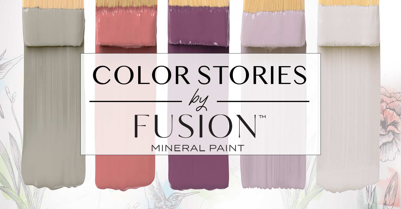 July's Color Story for Fusion Mineral Paint - a focus on wellness!