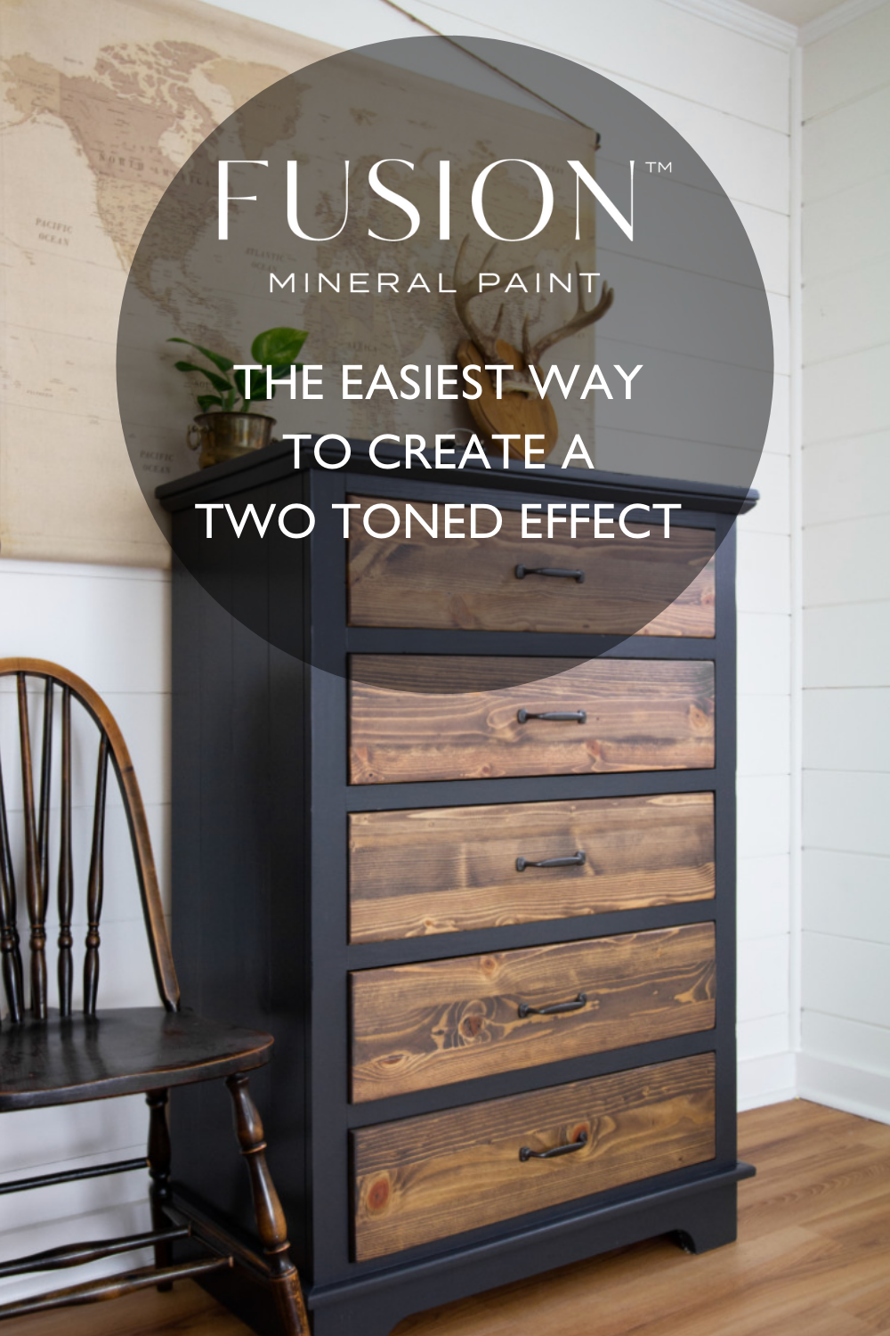 How to create a two-tone effect with stain and paint - Fusion™ Mineral ...