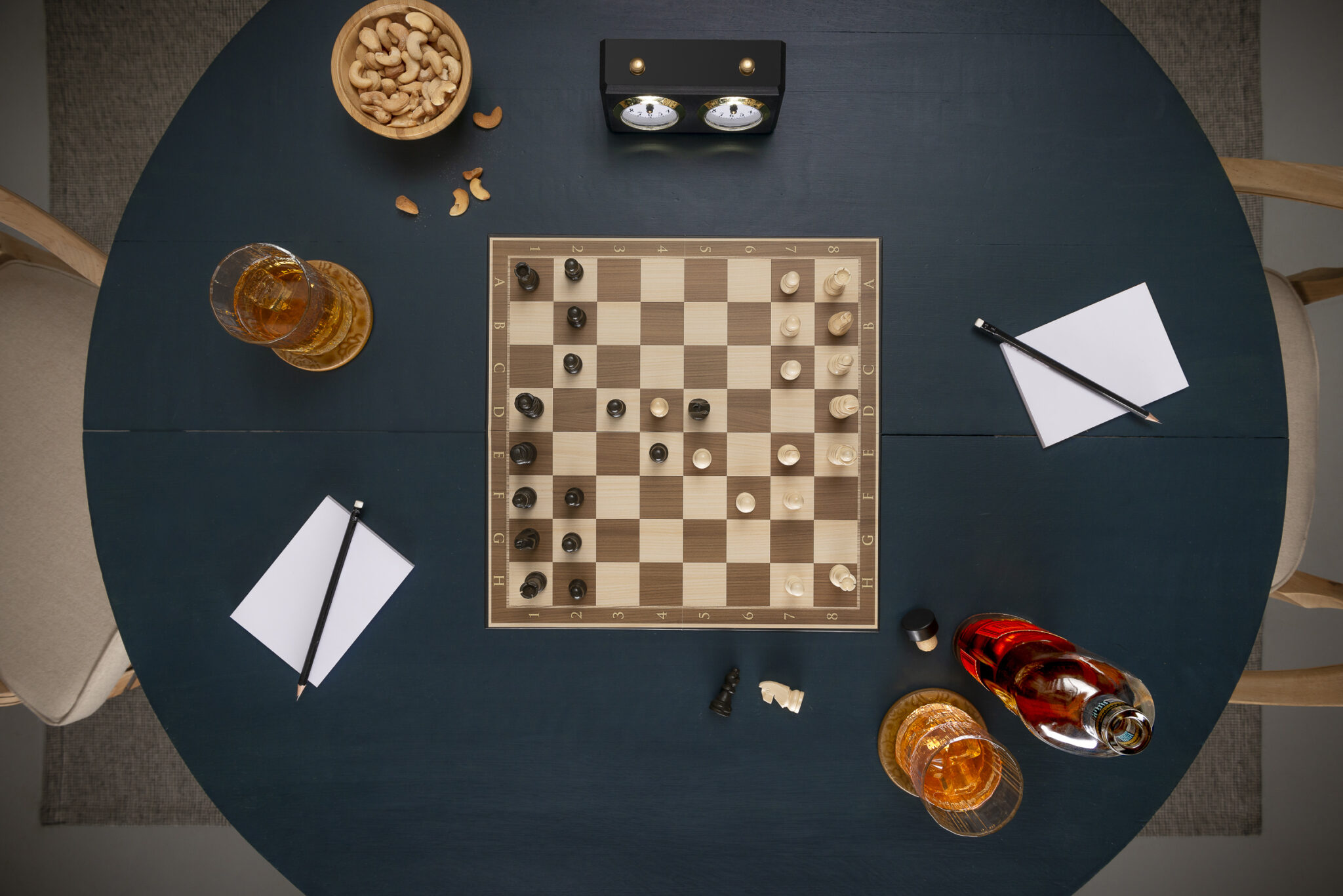 Chess Table Painted with Chestler - Fusion™ Mineral Paint