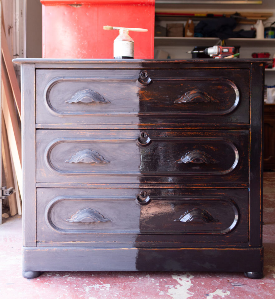 Coal Black Furniture Flip - Fusion™ Mineral Paint