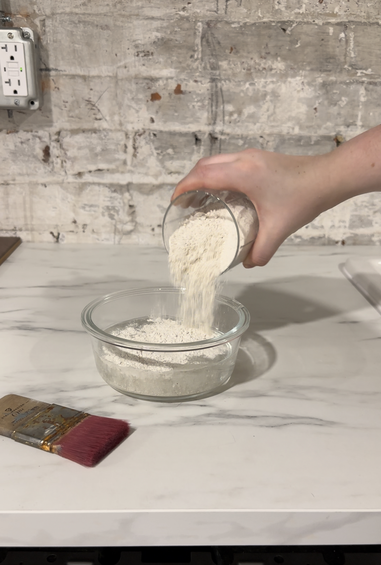 Milk Painted Brick Wall - Fusion™ Mineral Paint