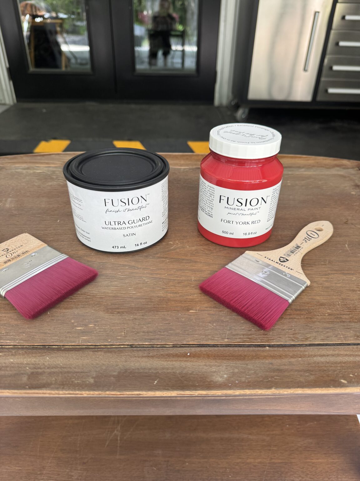 Fort York Red Side Table Makeover: From Worn to Wow with Ultra Guard ...