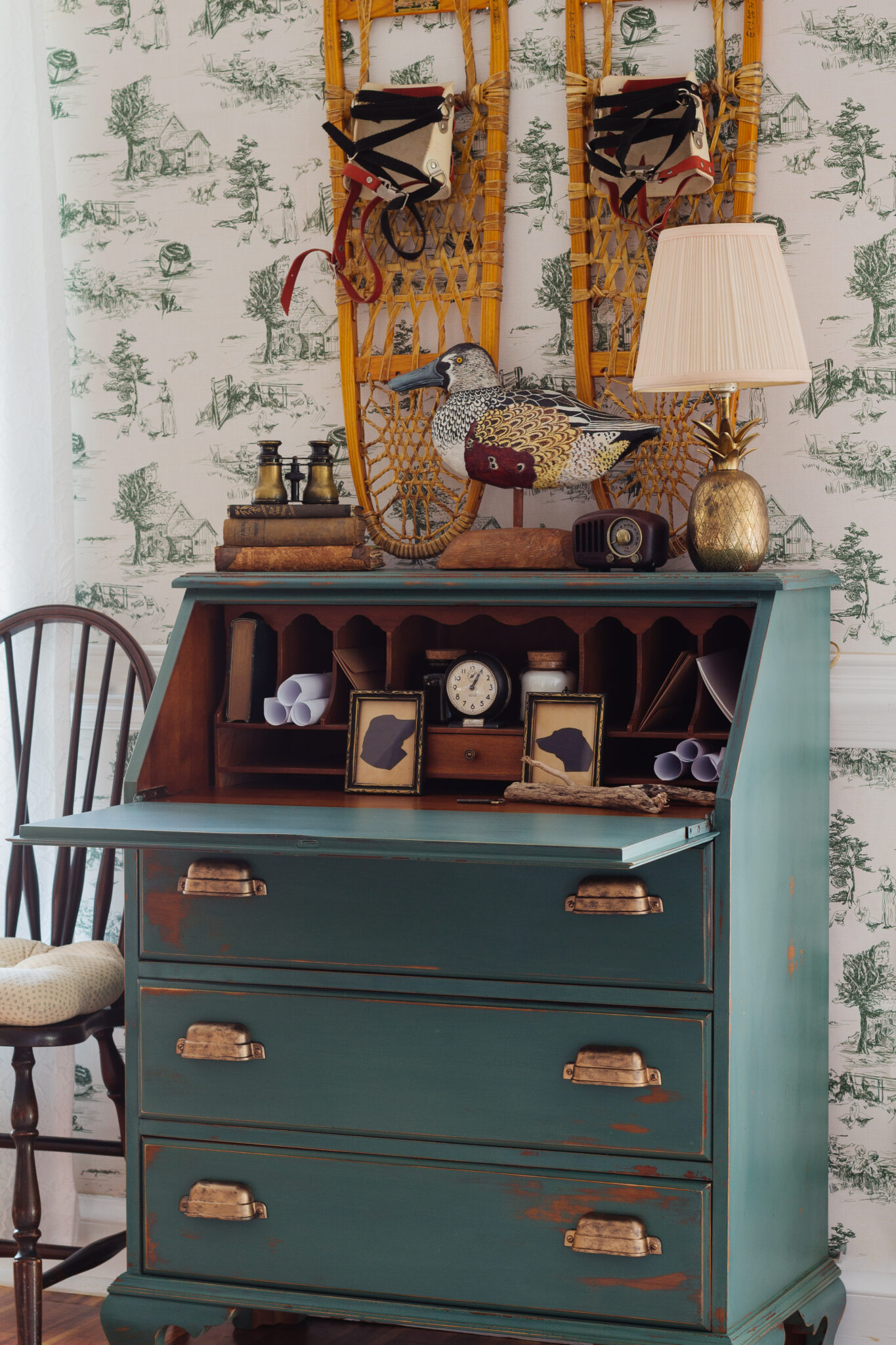 Lakeside Retreat: Vintage Secretary Makeover in Waterloo Green - Fusion ...